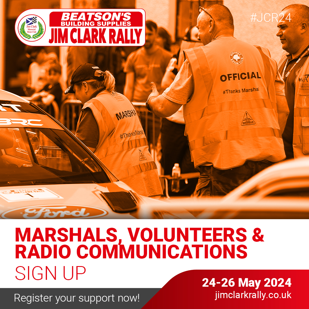 Marshal and volunteer registration open - Borders Competitions Jim ...